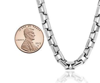 6.0MM GRADE 2 TITANIUM POLISHED BOX CHAIN